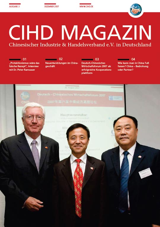 Ausgabe 3 - CIHD: Chinesischer Industrie- und Handelsverband e.V. in ...